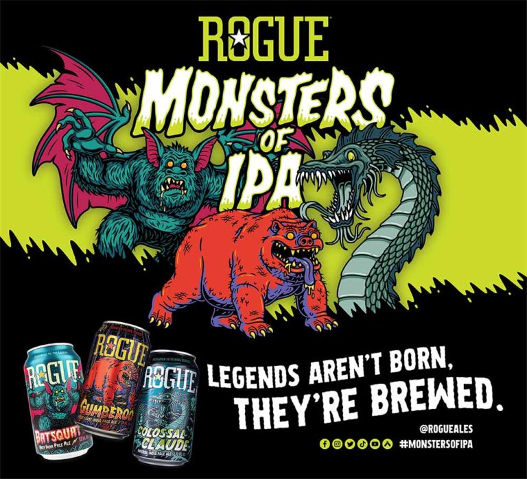 Rogue Monsters of IPA: Three Beasts, Three Beers, Who Will Win? • Hop ...